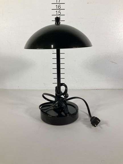 Black Touch Lamp with Dome Shade by Howin, Model T-2552 - Hash Auctions