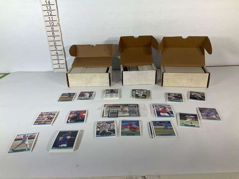 Baseball Trading Cards with Assorted Players and Brands - Hash Auctions