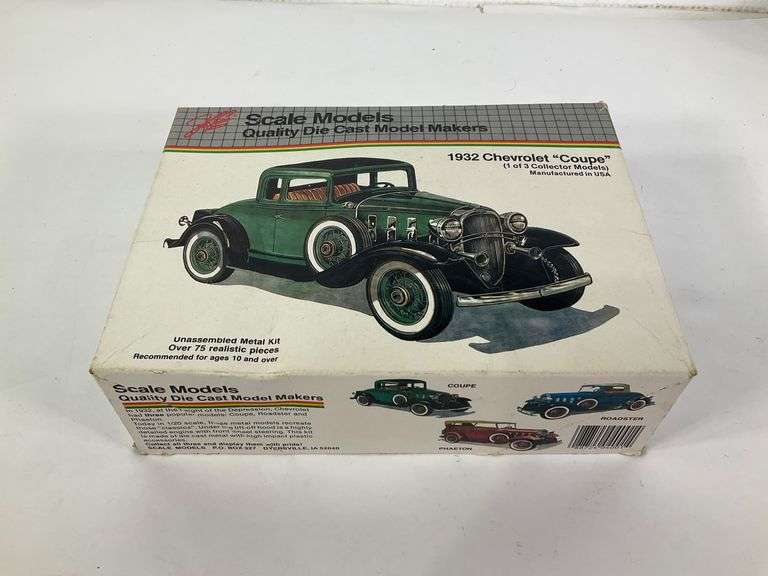 Scale Models Die-Cast Kit for 1932 Chevrolet Coupe with Instructions ...