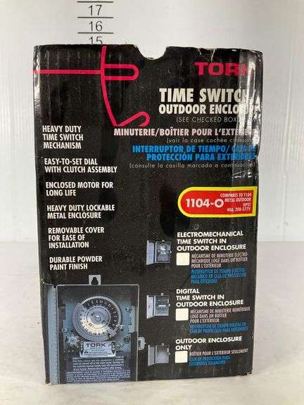 Tork 1104-O 24-Hour Electromechanical Time Switch With Outdoor ...