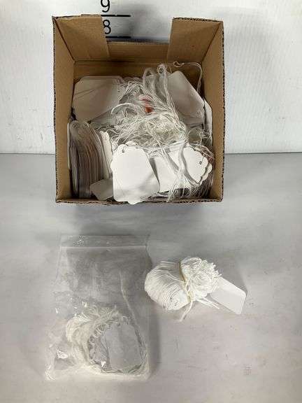 Various Sized White String Tags - Hash Auctions