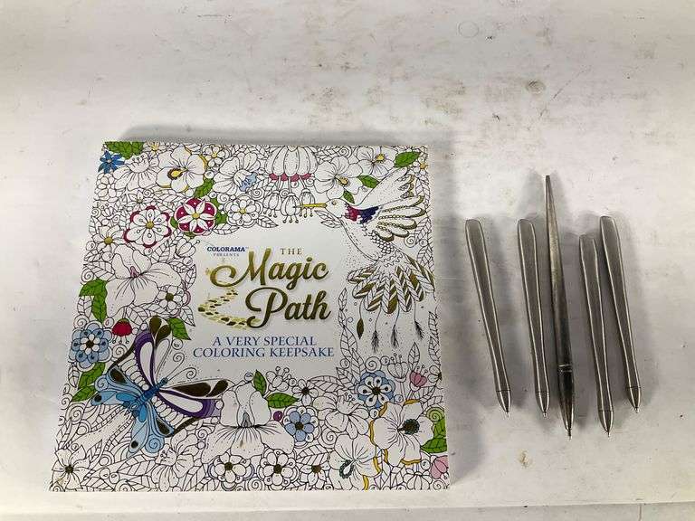 Colorama ‘The Magic Path’ Coloring Book with Five Metal Pens - Hash ...