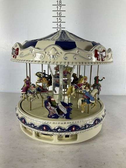 Decorative Carousel with Figures and Musical Controls - Hash Auctions
