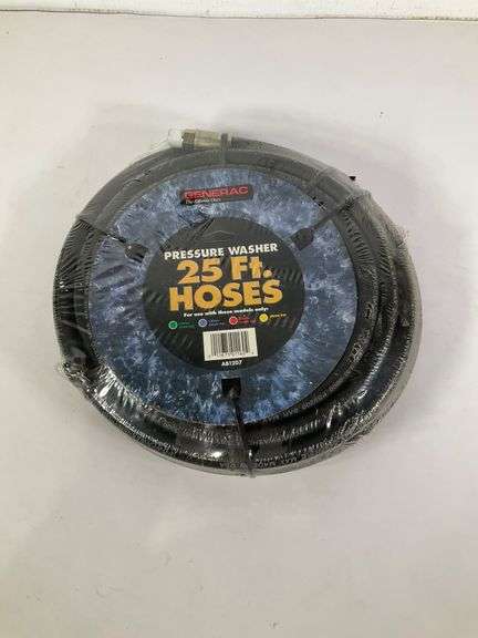 Generac Pressure Washer Hose, 25 Ft, Model AB1207 - Hash Auctions