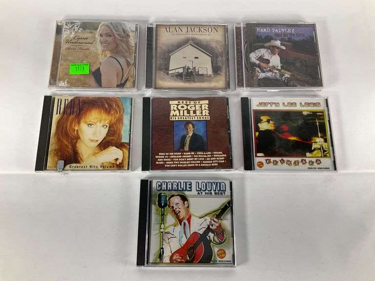 Seven Country Music CDs Featuring Various Artists - Hash Auctions