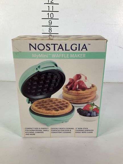 Nostalgia MyMini Waffle Maker in Original Packaging - Hash Auctions