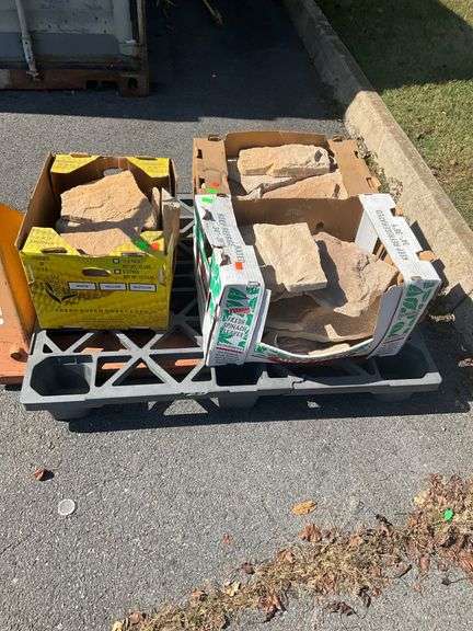 Faux Decorative Landscape Rocks in Three Cardboard Boxes - Hash Auctions