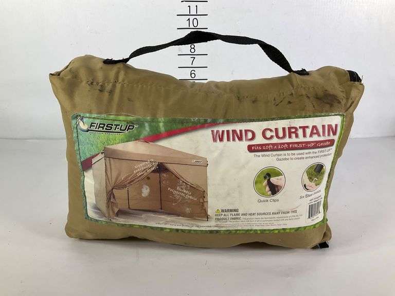 First-Up Wind Curtain for 10’x10′ Gazebo - Hash Auctions
