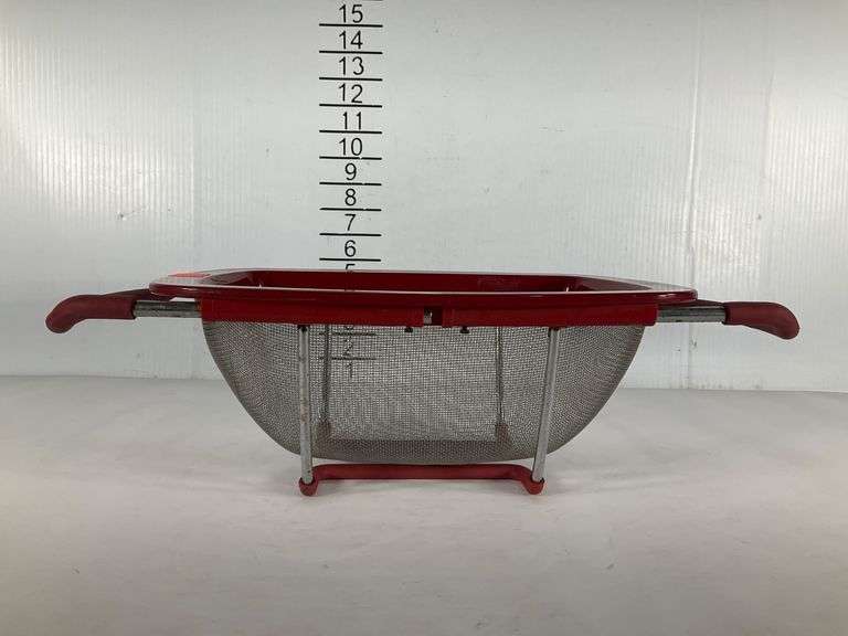 KitchenAid Red Expandable Over-the-Sink Strainer - Hash Auctions
