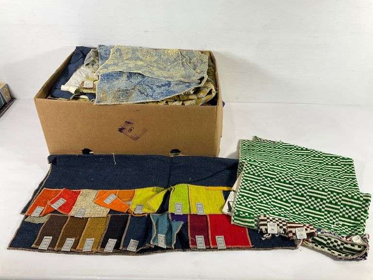 Upholstery Fabric Samples in Various Colors and Patterns - Hash Auctions