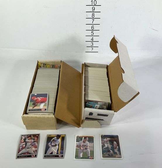 Baseball Trading Cards in Cardboard Storage Boxes - Hash Auctions