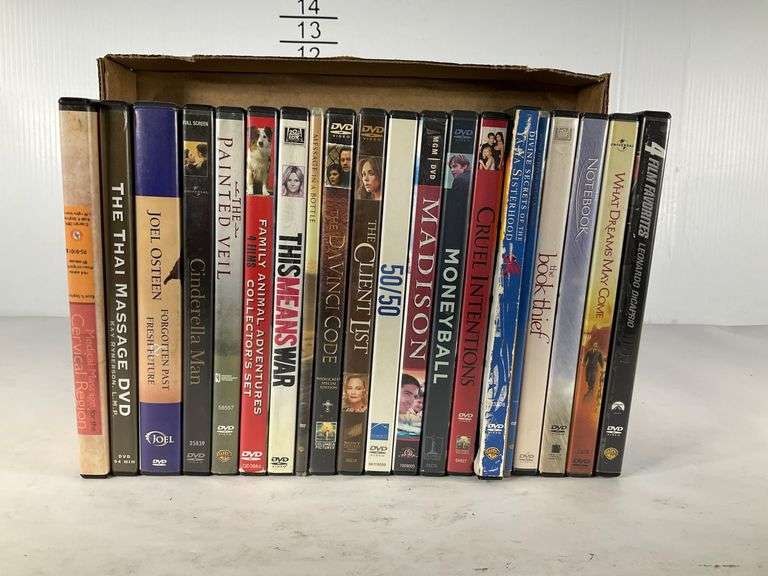 DVD Collection Featuring Various Genres and Titles - Hash Auctions