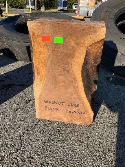 Walnut Limb Blank, 7x10x17 Inches - Hash Auctions