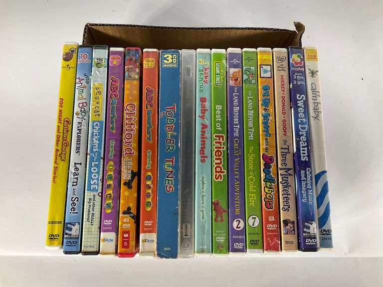 Children’s DVDs Featuring Animated and Educational Content - Hash Auctions