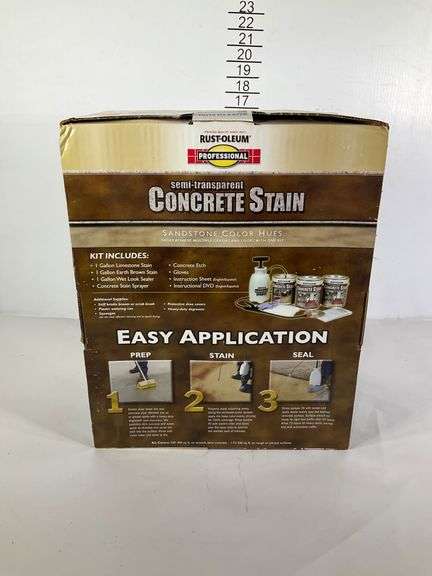 Rust-Oleum Professional Semi-Transparent Concrete Stain Kit in ...