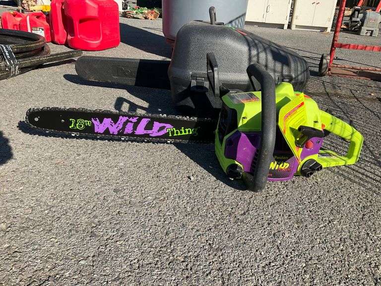 Poulan Wild Thing 2375 18-Inch Chainsaw with Carrying Case - Hash Auctions