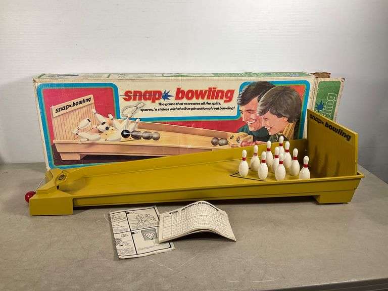 Ideal ‘Snap Bowling’ Tabletop Game with Original Box and Components ...
