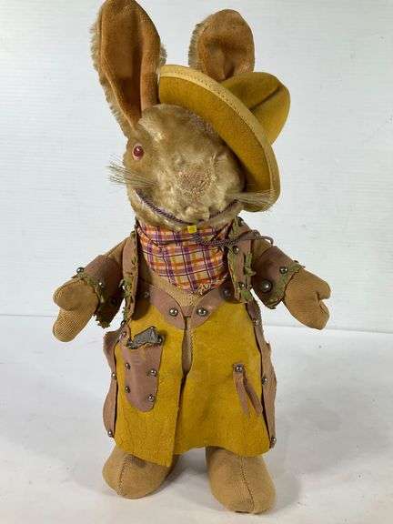 Gund Rabbit in Western-Style Outfit - Hash Auctions