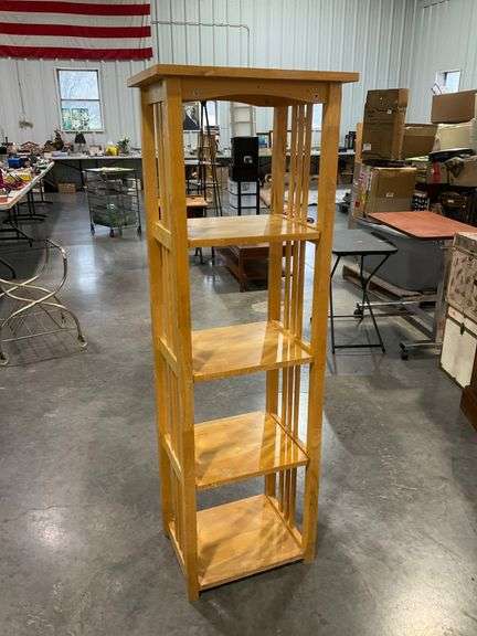 Open-Sided Display Shelf Unit with Four Tiers - Hash Auctions
