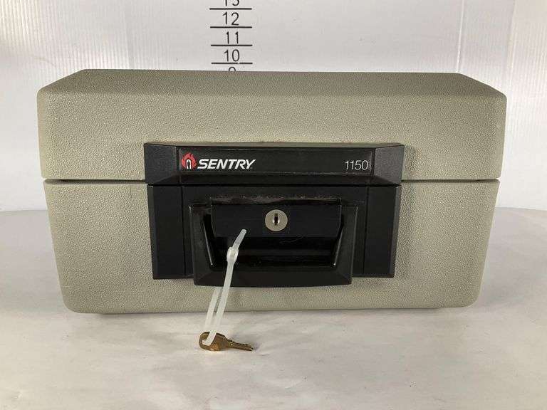 Sentry 1150 Fire-Safe Locking Storage Box With Key - Hash Auctions