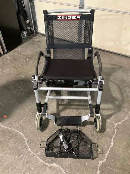 Zinger Lightweight Electric Folding Mobility Chair with Accessories ...