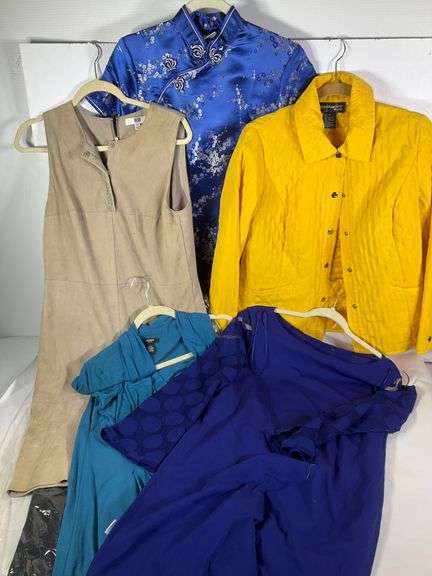 Five Dresses and One Jacket from Various Brands Including Adrianna ...