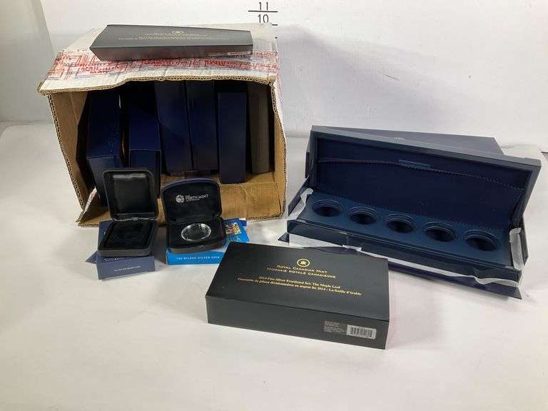 Coin Display and Storage Cases Including Royal Canadian Mint and United ...