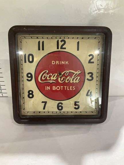 16”x16” Select-O-Clock Coca-Cola Advertising Clock Face - Hash Auctions