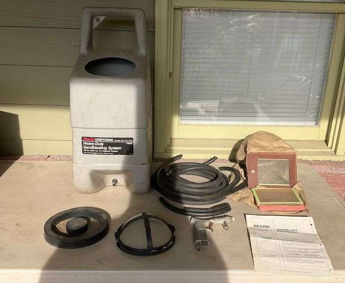 Sears Craftsman Heavy-Duty Sandblasting System Model 916809 with ...