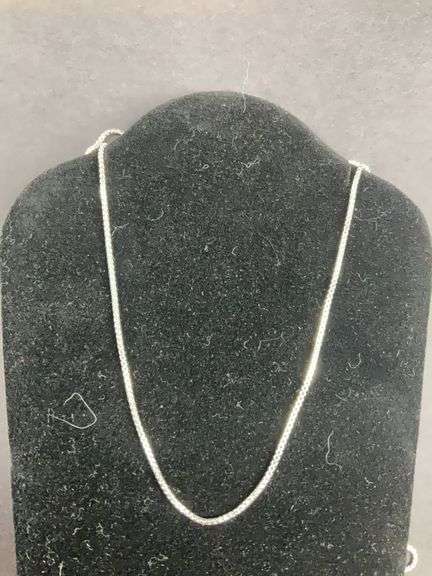 Italian sterling silver 20in box chain 2.9g - Hash Auctions