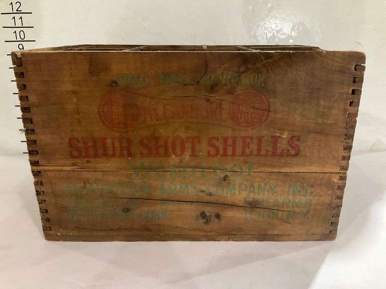 Remington SHUR SHOT SHELLS Divided Ammunition Crate - Hash Auctions