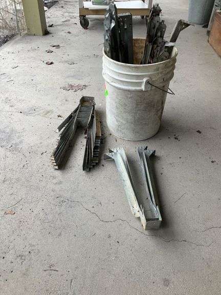 Plastic Bucket Containing Simpson Strong-Tie Hardware - Hash Auctions