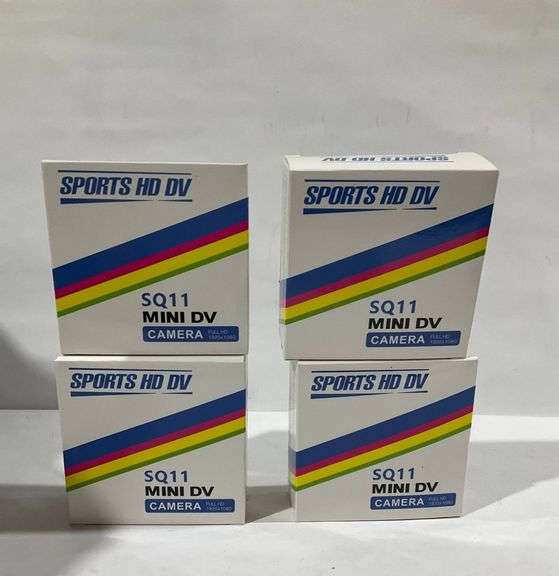 4 SQ11 Mini DV Sports HD Cameras in Original Packaging - Hash Auctions