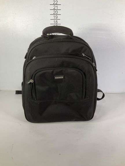 Brookstone Black Backpack with Multiple Compartments - Hash Auctions
