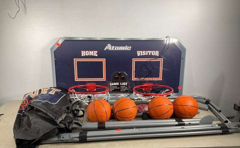 Atomic Backcourt Hoops Basketball Arcade Game with Accessories ...