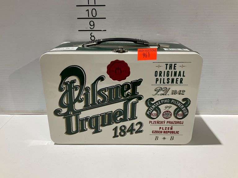 Pilsner Urquell 1842 Metal Carrying Case with Branded Graphics - Hash ...