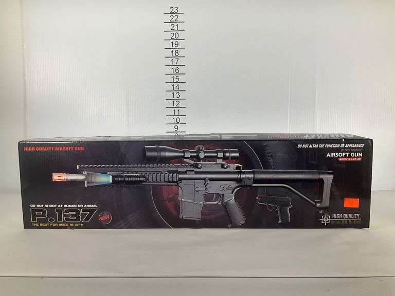 P.137 Airsoft Rifle with Accessories - Hash Auctions