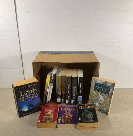 Collection of Books Featuring J.R.R. Tolkien Titles and Other Works ...