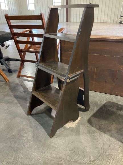 Folding Convertible Step Ladder and Chair - Hash Auctions