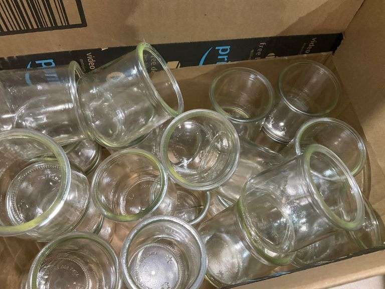 Three boxes: Assorted Glass Jars and Bottles Including Ball Mason Jars ...