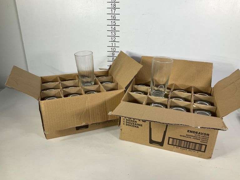 Libbey Endeavor Duratuff 12 Oz Beverage Glasses Two Dozens Hash Auctions Libbey Endeavor Duratuff 12 Oz Beverage Glasses Two Dozens Hash Auctions