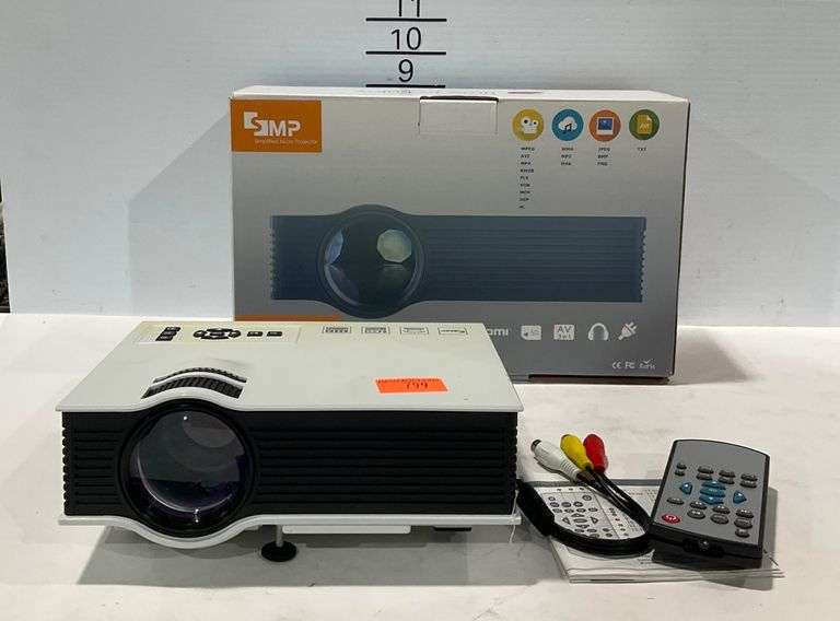 SMP LED Projector with Remote and Original Packaging - Hash Auctions