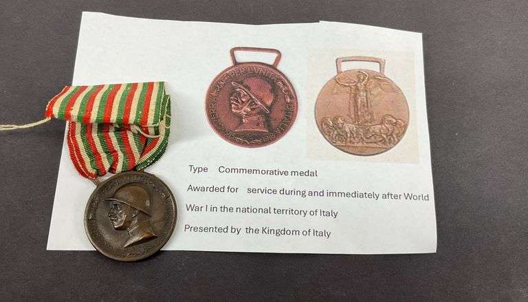 Italy Unity medal World War 1 1915 - Hash Auctions