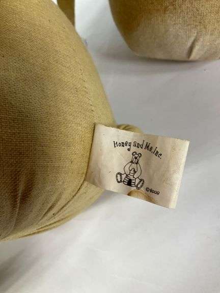 Honey and Me Stuffed Bunny Pair with Fabric Accessories - Hash Auctions