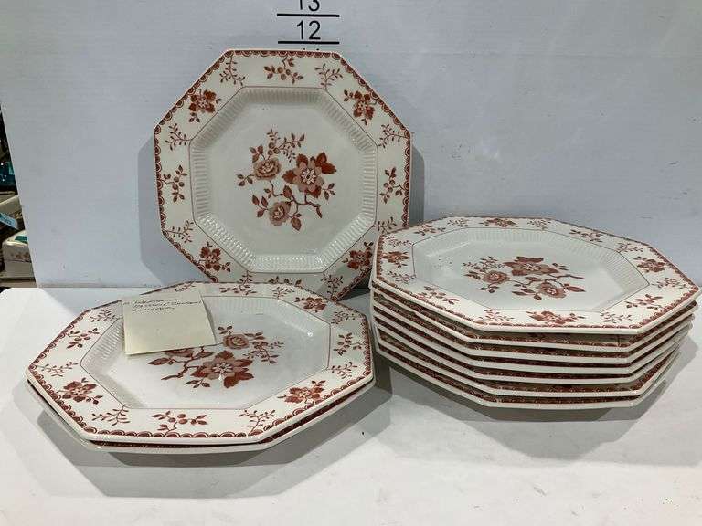 Set of 10 Independence Ironstone ‘Bittersweet’ Dinner Plates by ...