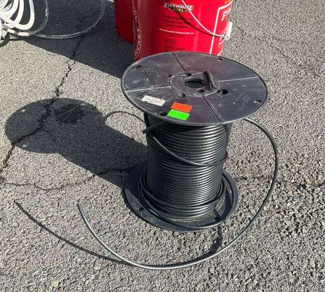 Spool of Black Coaxial Cable - Hash Auctions