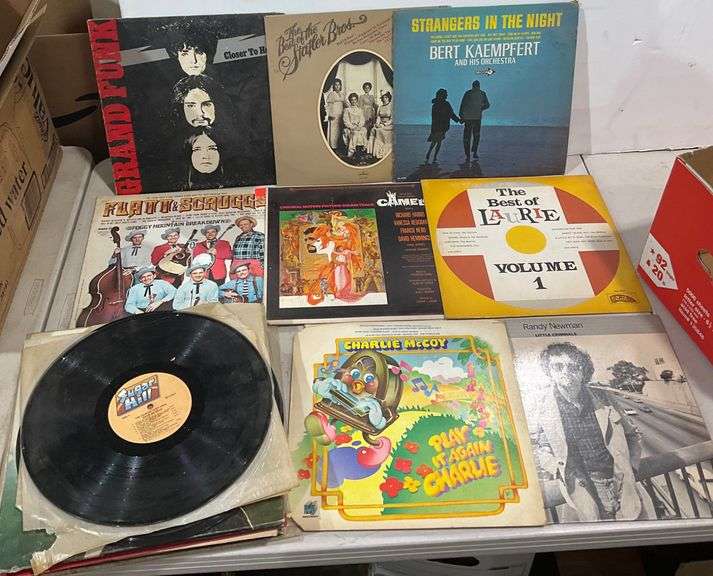 Collection of Assorted Vinyl Records Featuring Various Genres and ...