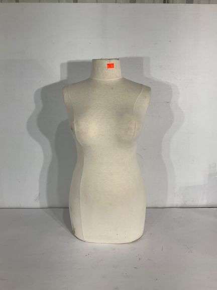 Female Torso Mannequin Form with Fabric Cover - Hash Auctions
