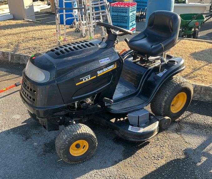 Yard Machines 46-Inch Riding Lawn Mower with 20HP Engine - Hash Auctions