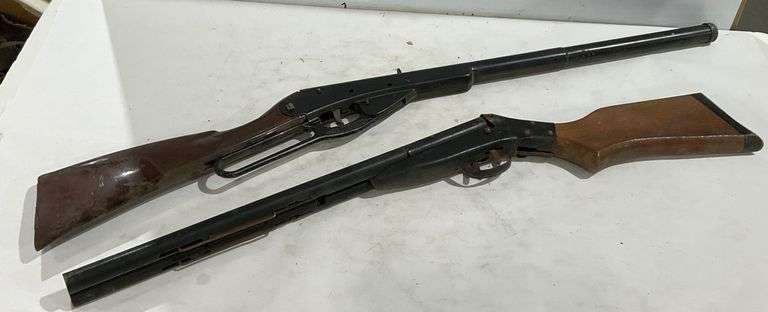 Pair of BB Guns with Metal Barrels and Wood Stocks - Hash Auctions